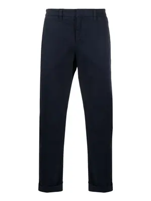 FAY Capri Mid-rise Trousers - Blue