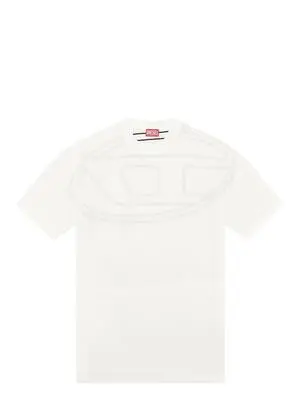 DIESEL T-boggy-megoval-d Cotton T-shirt - White