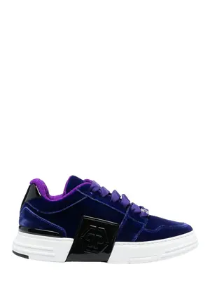 Philipp Plein Tonal-logo Lace-up Sneakers - Purple