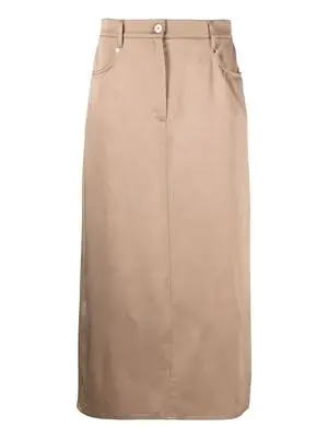 BRUNELLO CUCINELLI Brunello Cucinelli Straight-Cut Midi Skirt