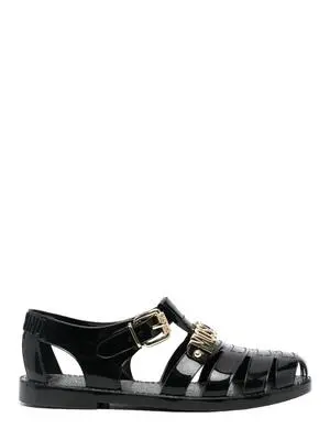 MOSCHINO Logo-plaque Caged Sandals