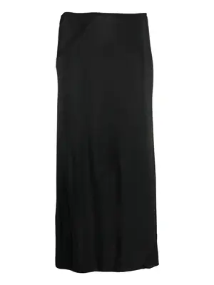 JIL SANDER Mid-rise Straight Midi Skirt - Black