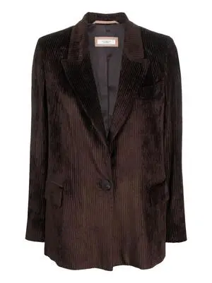 Peserico Tailored Corduroy Blazer - Brown