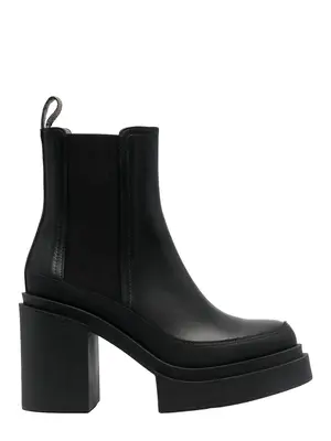 Fabiana Filippi Flatform Combat Boots - Black