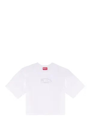 DIESEL T-rowy-od Cotton T-shirt - White
