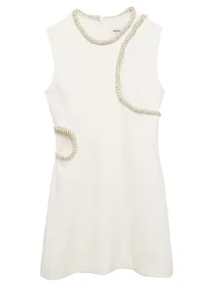 SIMKHAI Crystal-Embellished Sleeveless Dress