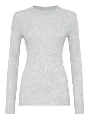 Brunello Cucinelli Ribbed Sweater - Grey