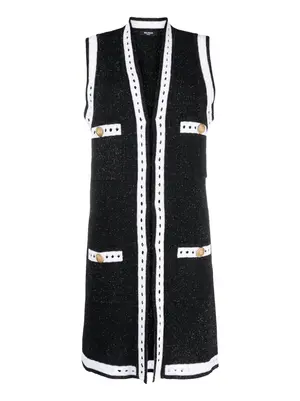 Balmain V-neck Cardigan - Black