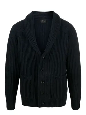 Brioni Chunky-knit Cardigan - Black