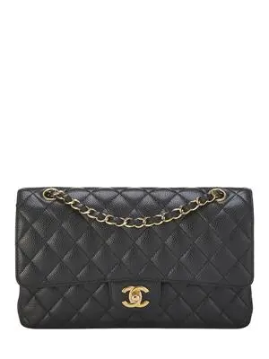 Chanel Quilted Caviar Classic Double Flap Bag - Black