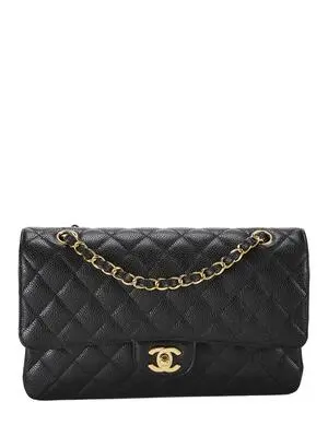 CHANEL Chanel Quilted Caviar Classic Double Flap Bag