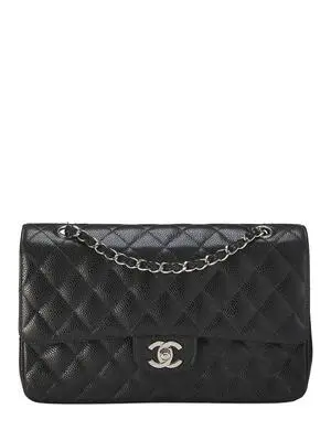 CHANEL Chanel Quilted Caviar Classic Double Flap Bag