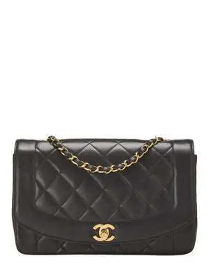CHANEL Chanel Quilted Lambskin Diana Flap Bag