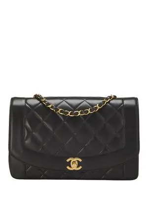 CHANEL Chanel Quilted Lambskin Diana Flap Bag
