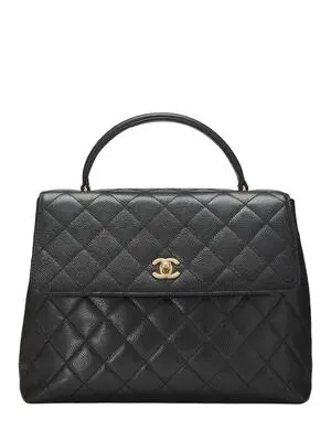 CHANEL Quilted Caviar Kelly