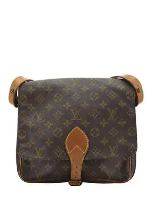 LOUIS VUITTON Monogram Canvas Cartouchiere Bag - Brown