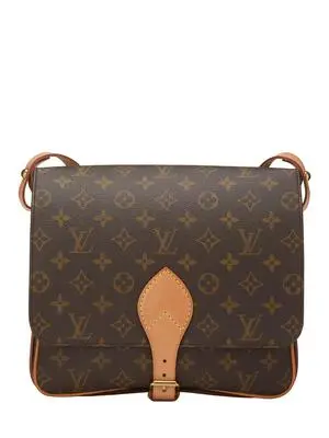 LOUIS VUITTON Monogram Canvas Cartouchiere Bag - Brown