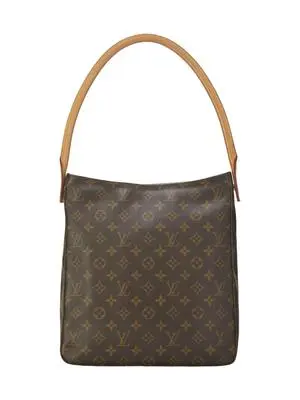 LOUIS VUITTON Monogram Canvas Looping Shoulder Bag - Brown