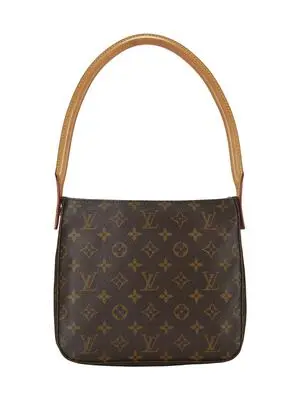 LOUIS VUITTON Monogram Canvas Looping Shoulder Bag - Brown