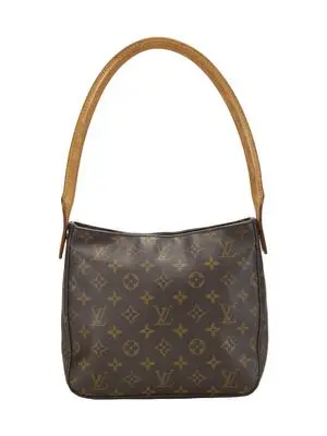 LOUIS VUITTON Monogram Canvas Looping Shoulder Bag - Brown
