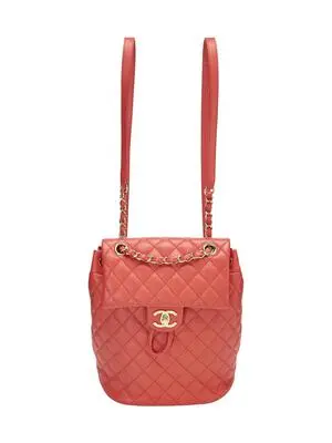 Chanel Quilted Lambskin Urban Spirit Backpack - Red