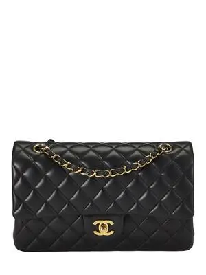 CHANEL Quilted Lambskin Double Flap Bag