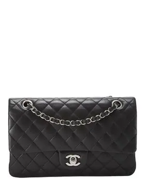 CHANEL Chanel Quilted Lambskin Classic Double Flap Medium Shoulder Bag