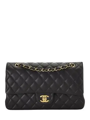 CHANEL Chanel Quilted Lambskin Classic Double Flap Medium Shoulder Bag