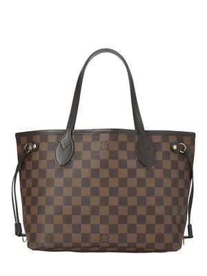 LOUIS VUITTON Damier Ebene Tote - Brown
