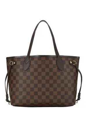 LOUIS VUITTON Damier Ebene Tote - Brown