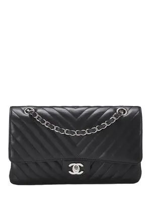 CHANEL Chanel Chevron Lambskin Classic Double Flap Medium