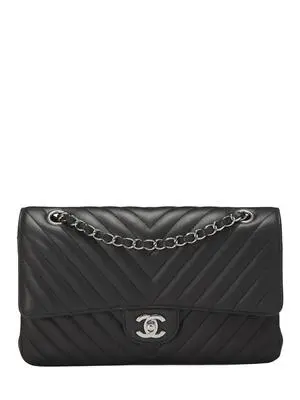 CHANEL Chanel Chevron Lambskin Classic Double Flap Medium