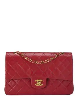 CHANEL Chanel Quilted Lambskin Classic Double Flap Medium Shoulder Bag