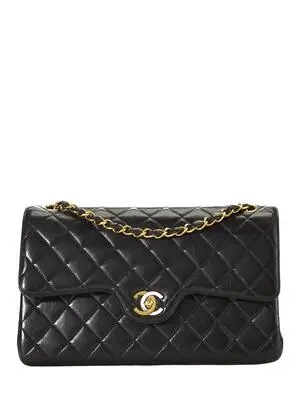 CHANEL Chanel Quilted Lambskin Double Flap Bag