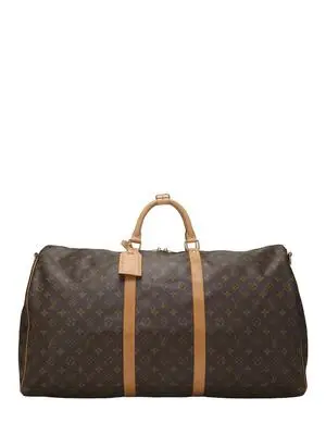 LOUIS VUITTON Monogram Keepall Bandouliere 60 - Brown