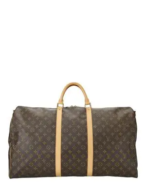 LOUIS VUITTON Monogram Keepall Bandouliere 60 - Brown