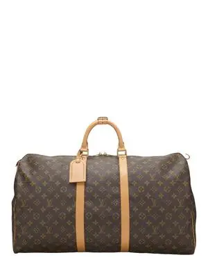 LOUIS VUITTON Monogram Keepall 55 - Brown