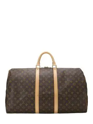 LOUIS VUITTON Louis Vuitton Monogram Keepall 55 Brown