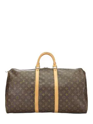 LOUIS VUITTON Monogram Keepall 55 - Brown