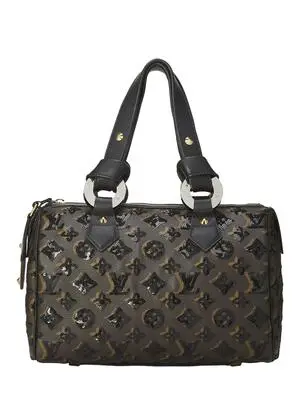 LOUIS VUITTON Monogram Eclipse Speedy 30 Brown