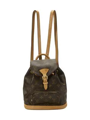 LOUIS VUITTON Monogram Montsouris Backpack - Brown