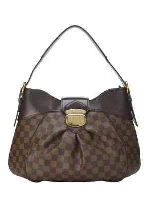 LOUIS VUITTON Damier Ebene Sistina Shoulder Bag - Brown