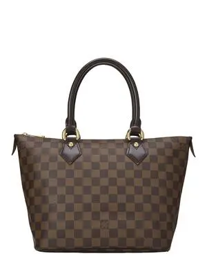 LOUIS VUITTON Damier Ebene Saleya Tote - Brown