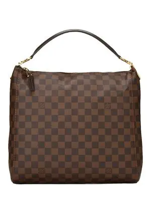 LOUIS VUITTON Damier Ebene Portobello Shoulder Bag - Brown