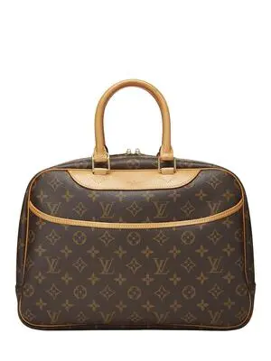 LOUIS VUITTON Louis Vuitton Monogram Canvas Deauville Top Handle Bag Brown