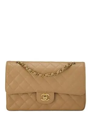 CHANEL Chanel Quilted Caviar Classic Double Flap Medium