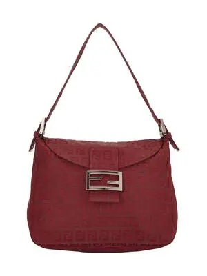 FENDI Fendi Zucchino Canvas Shoulder Bag