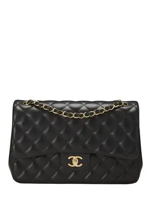 Chanel Quilted Lambskin Classic Double Flap - Black