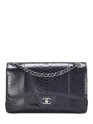 Chanel Classic Double Flap Shoulder Bag Navy