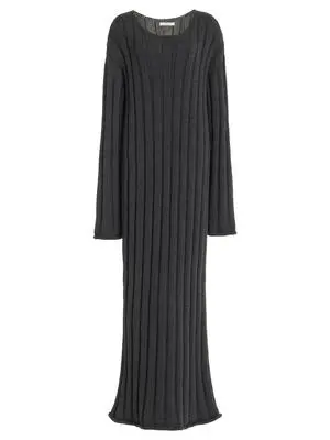 THE ROW The Row Danielas Ribbed-Knit Wool-Blend Maxi Dress